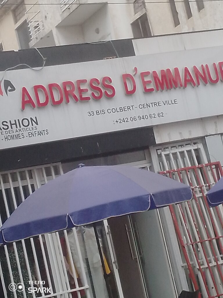 Giyim mağazası Address d'Emmanue, Brazzaville, foto