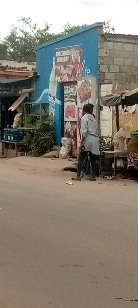 Kasap, şarküteri Corner Grocery, Lusaka, foto