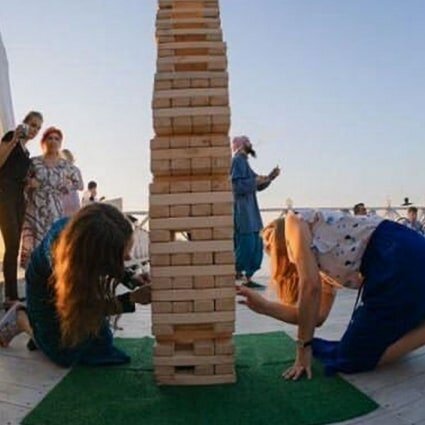 Kiralama noktası Jenga big, Moskova, foto