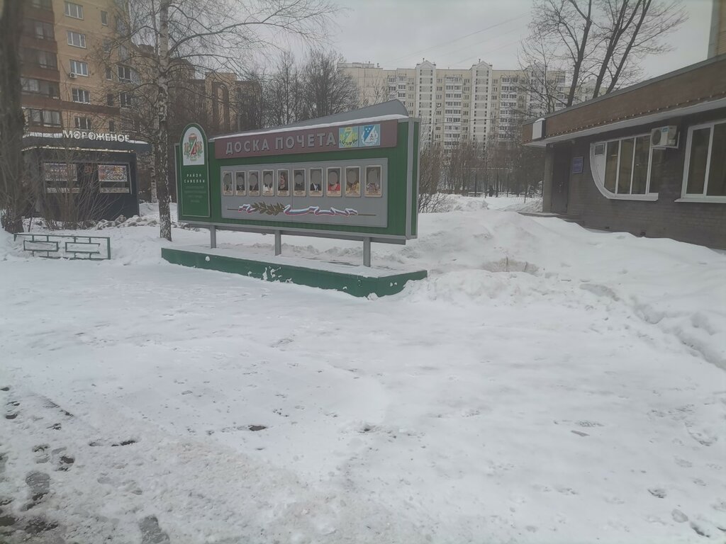 Dekorasyon ve süsleme, onur panosu Доска почёта района Силино, Zelenograd, foto