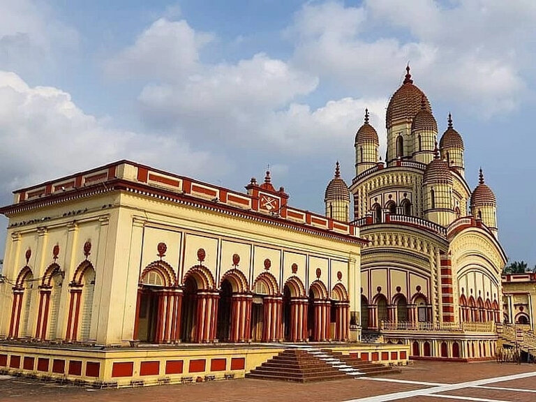 Pagoda Dakşinesvar Kali Hindu Tapınağı, Kalküta, foto