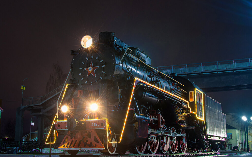Teknoloji anıtı Паровоз, Polotsk, foto