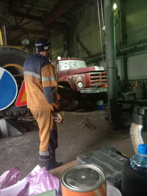 Yol yapımı ve bakımı Нижнеомское Дорожное ремонтно-строительное управление, Omskaya oblastı, foto