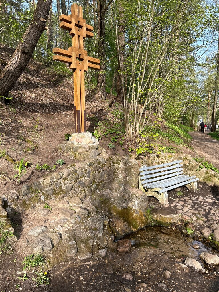 Pınar, çay Spring, stream, Minskaya oblastı, foto