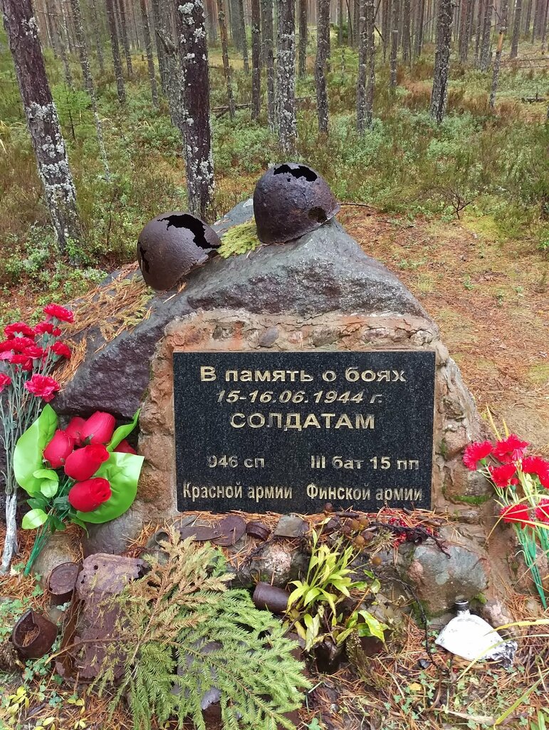 Anıt, heykel Советским и финским солдатам, Saint‑Petersburg ve Leningradskaya oblastı, foto
