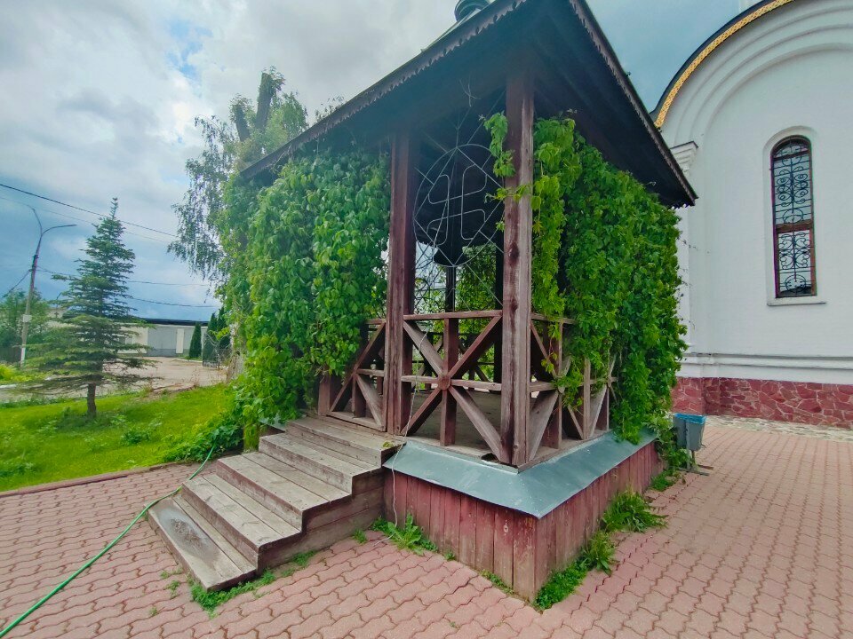 Şapel, haç anıtı The Wooden Bell Tower, Pereslavl‑Zalesski, foto