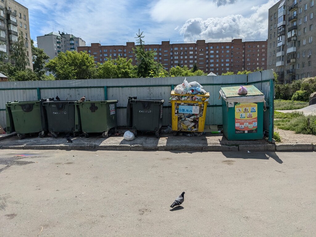 Çöp alanları Trash and garbage disposal area, Novosibirsk, foto