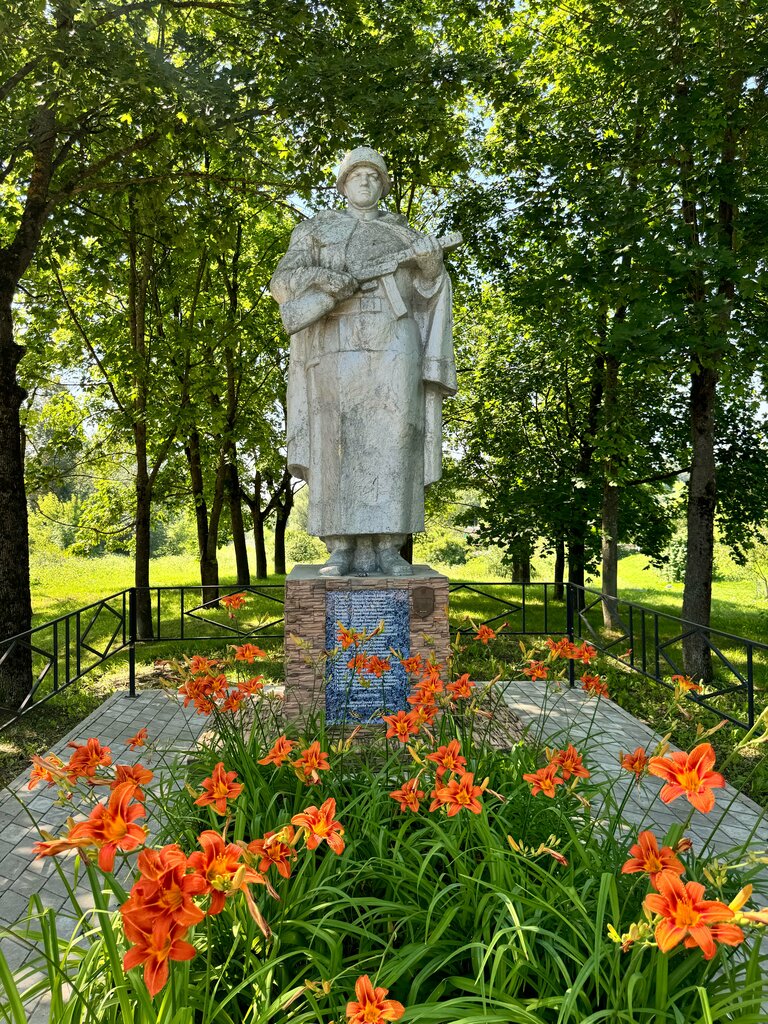 Anıt, heykel Воинское захоронение № 2615, Vitebskaya oblastı, foto