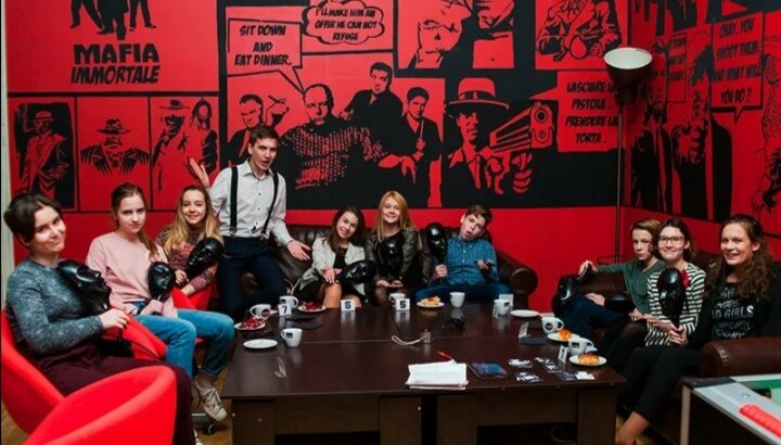 Quiz oyunlarının organizasyonu Quiz Mafia, Moskova, foto