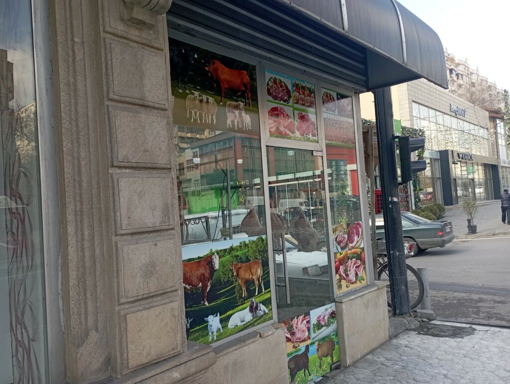 Kasap, şarküteri Ət dükanı, Bakü, foto