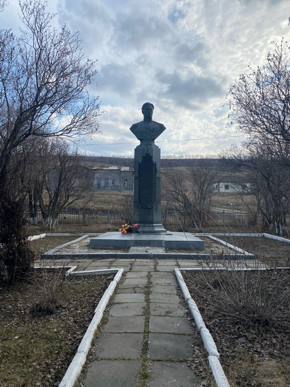 Anıt, heykel Бюст Н.М. Скоморохова, Saratovskaya oblastı, foto