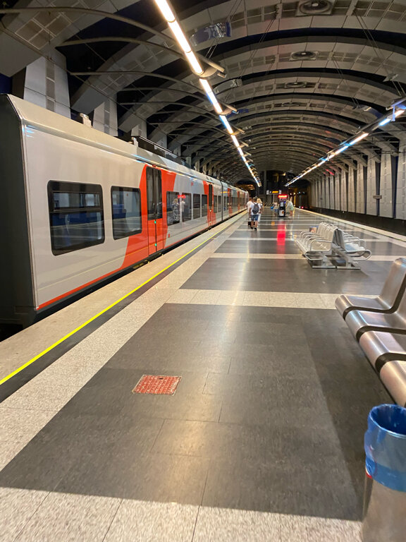 Tren istasyonu Аэроэкспресс, подземный терминал, Moskova, foto