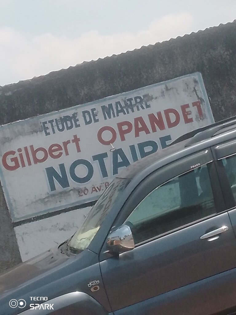 Noterler Gilbert Opandet, Brazzaville, foto