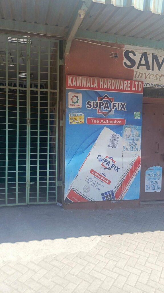Yapı mağazası Kamwala hardware, Lusaka, foto