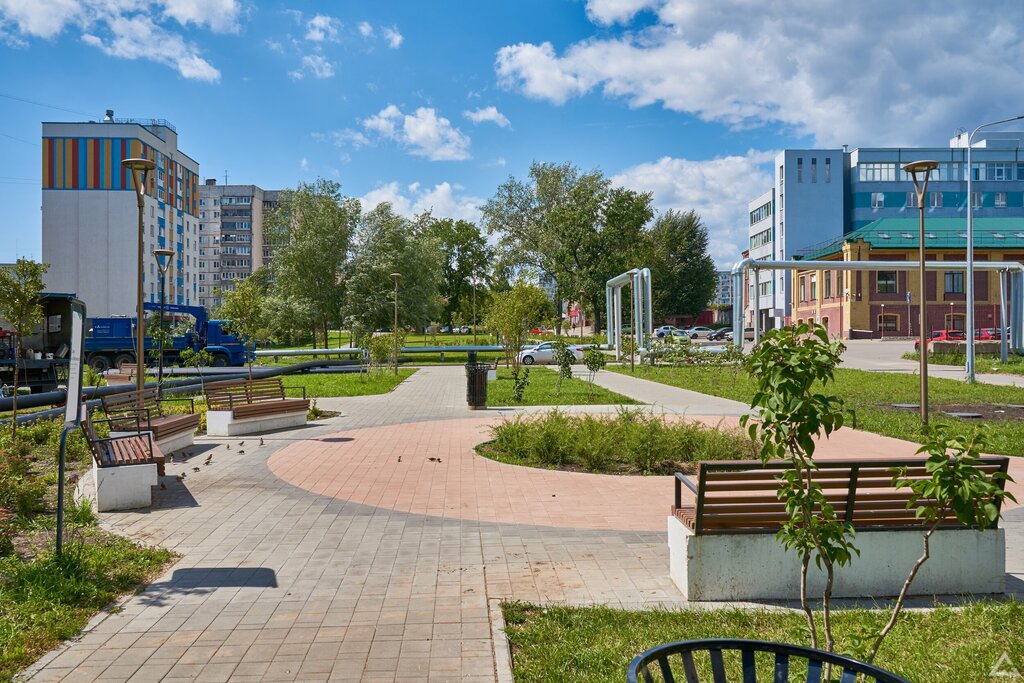 Meydan Vorotynskogo Garden, Nijni Novgorod, foto