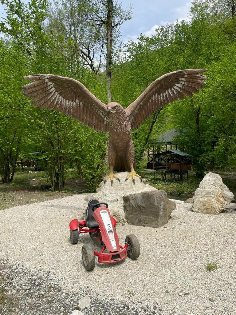 Piknik alanı Artsiv. Orlynoe gnezdo, Soçi, foto