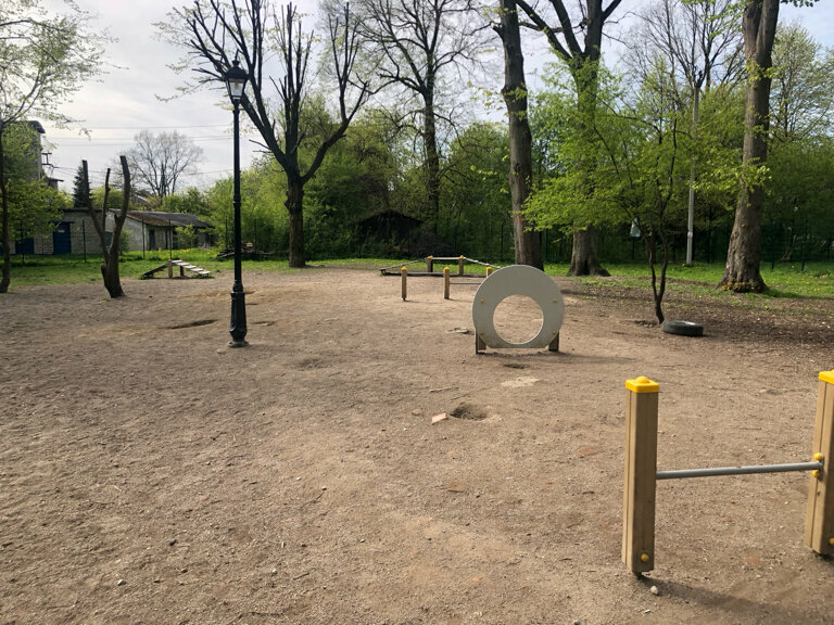Köpek gezdirme alanları Dog park, Guryevsk, foto