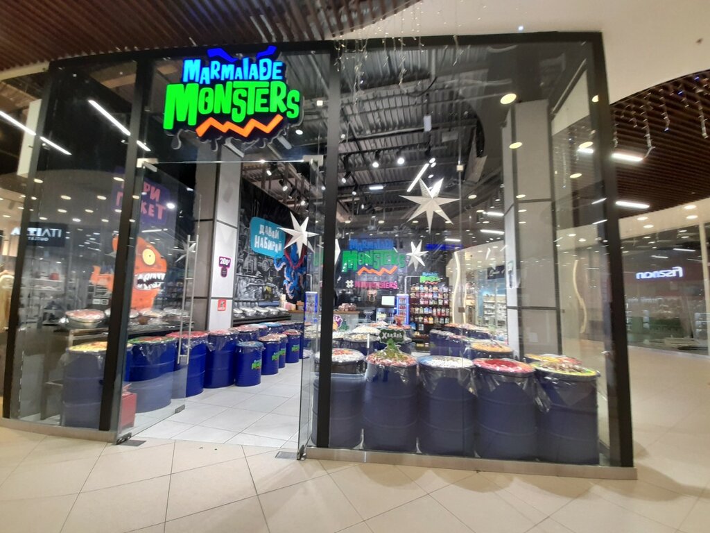 Pasta, şekerleme ve tatlı Marmalade Monsters, Moskova, foto