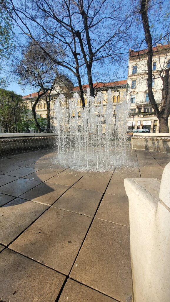 Kültür ve eğlence parkları Hunyadi tér, Budapeşte, foto