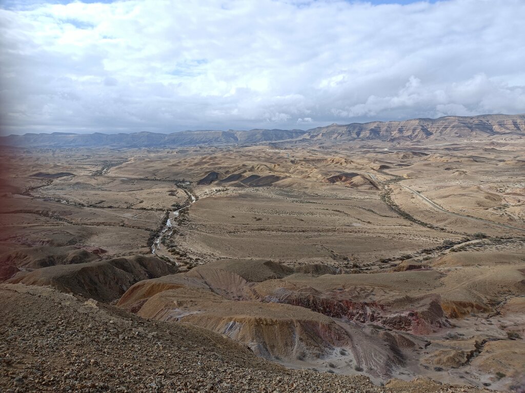Turistik yerler Yeruham Crater, Güney'de, foto