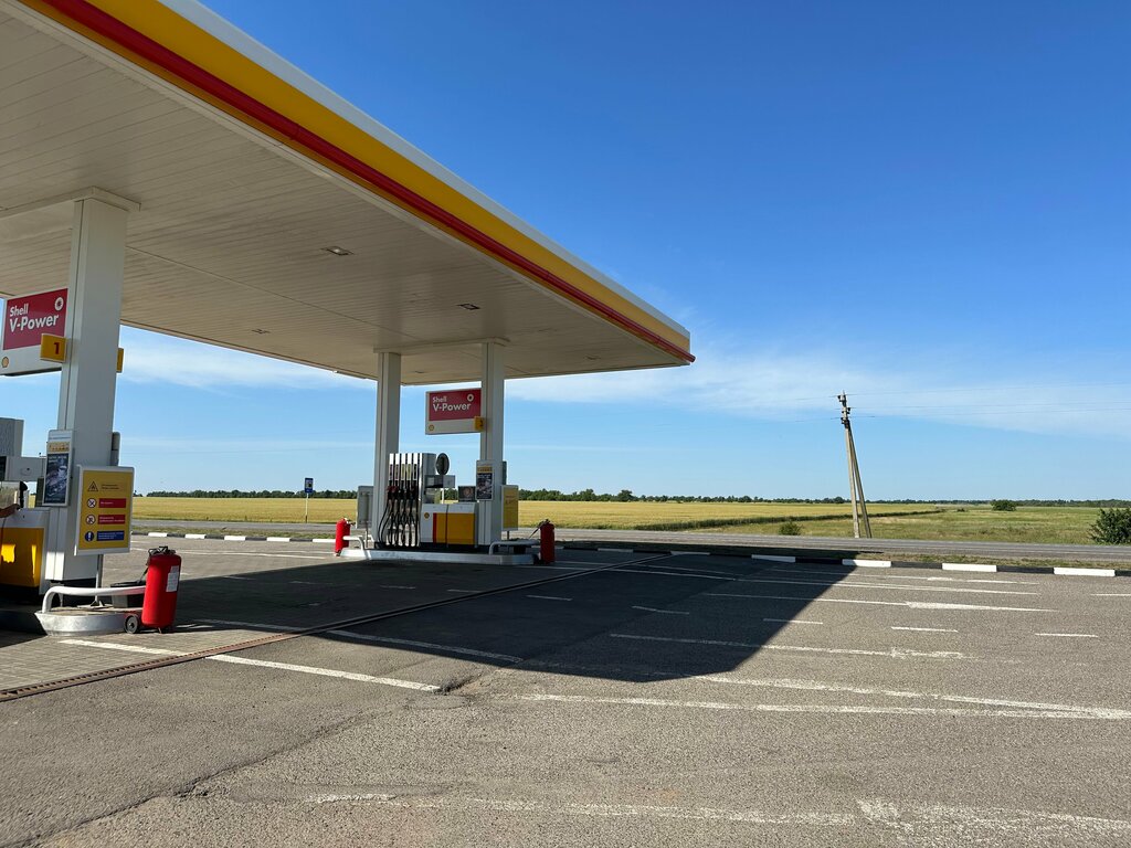 Benzin istasyonu Shell, Rostovskaya oblastı, foto