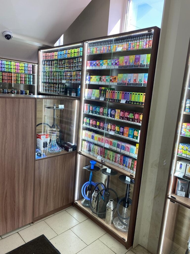 Tütün, sigara mağazaları Vape and hookah shop, Kalujskaya oblastı, foto