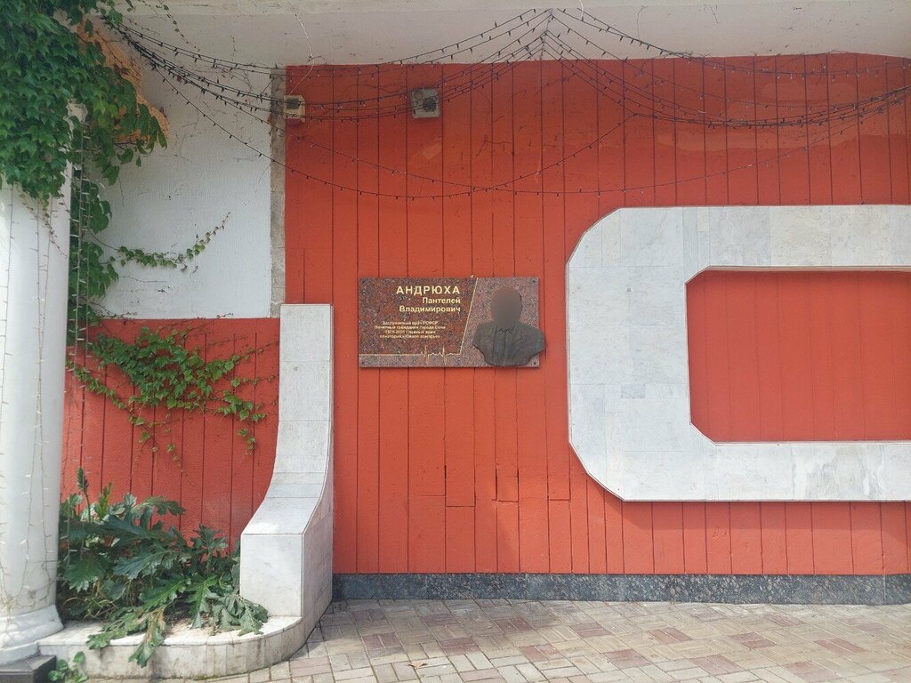 Anıt levhası, anıt taş Андрюха Пантелей Владимирович заслуженный врач РСФСР, Soçi, foto