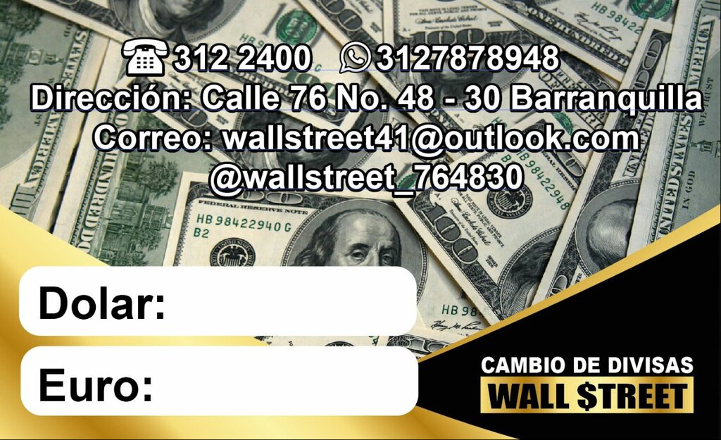 Döviz büroları Usdt Barranquilla - Wall Streetf, Barranquilla, foto