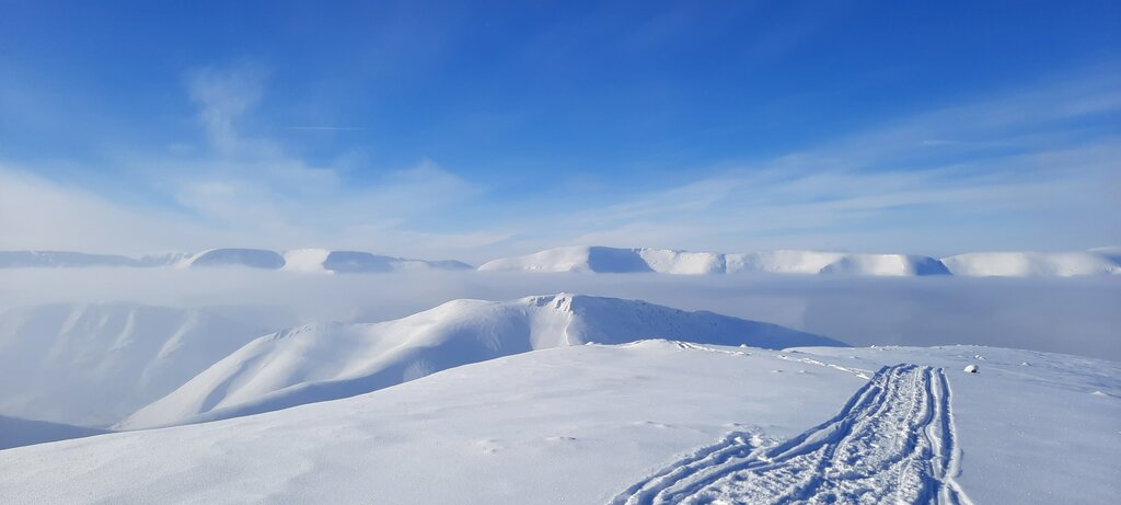 Dağ geçidi Перевал Южный Рисчорр, Murmanskaya oblastı, foto