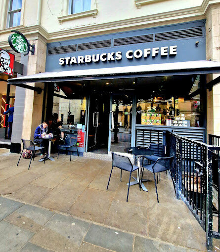 Kahve dükkanları Starbucks Coffee, Londra, foto