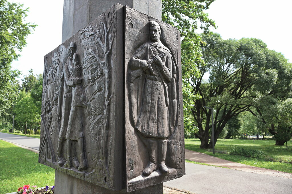 Anıt, heykel Ржевский коридор блокады, Saint‑Petersburg, foto