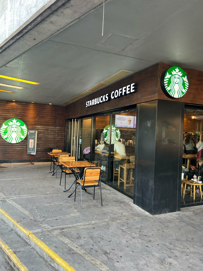 Kahve dükkanları Starbacks, Buenos Aires, foto