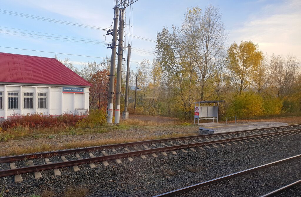 Tren istasyonu разъезд Заволжский, Ulyanovsk, foto