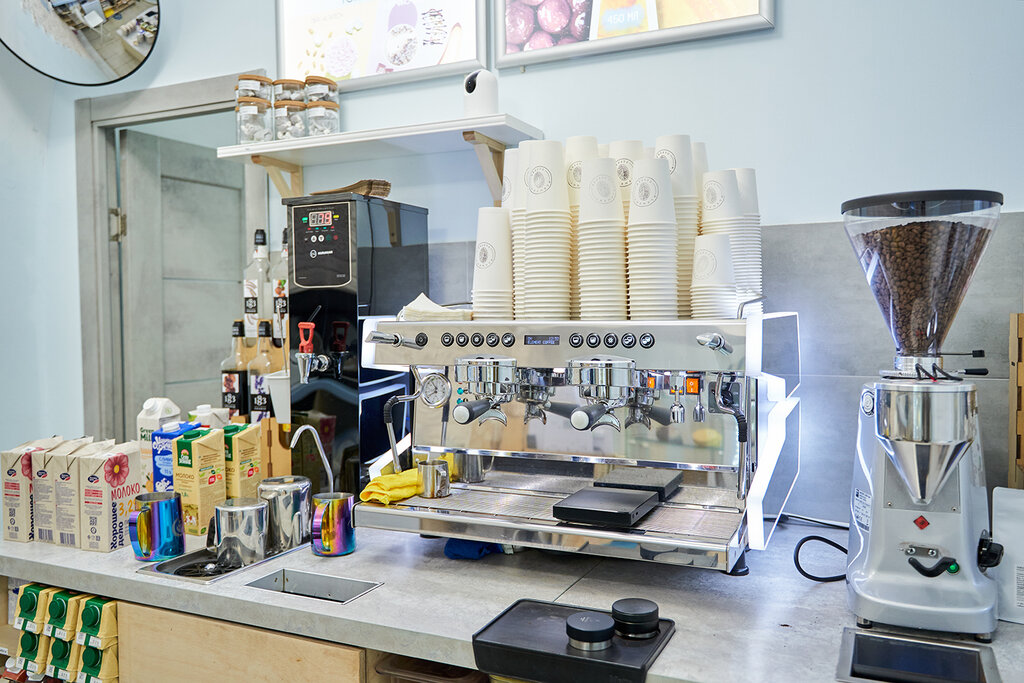 Kahve dükkanları Element Coffee, Moskova, foto
