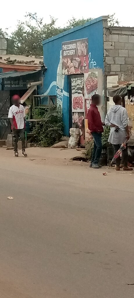 Kasap, şarküteri Corner Grocery, Lusaka, foto