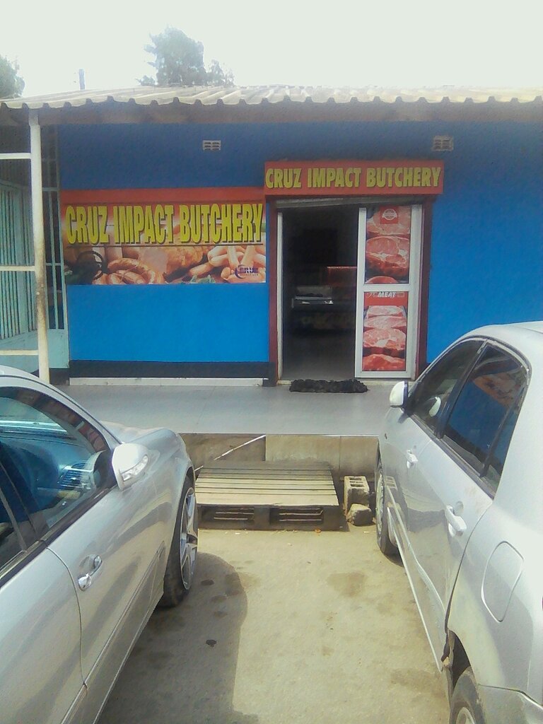 Kasap, şarküteri Andikonda Butchery, Lusaka, foto