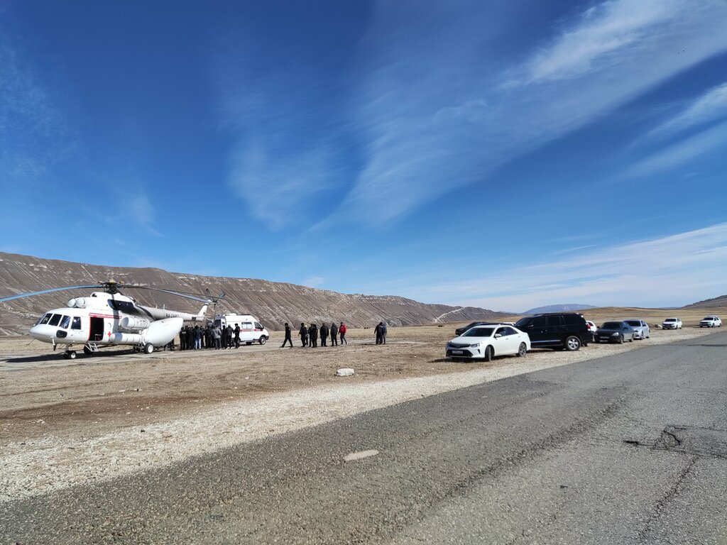 Helikopter pisti Helipad, Dağıstan, foto