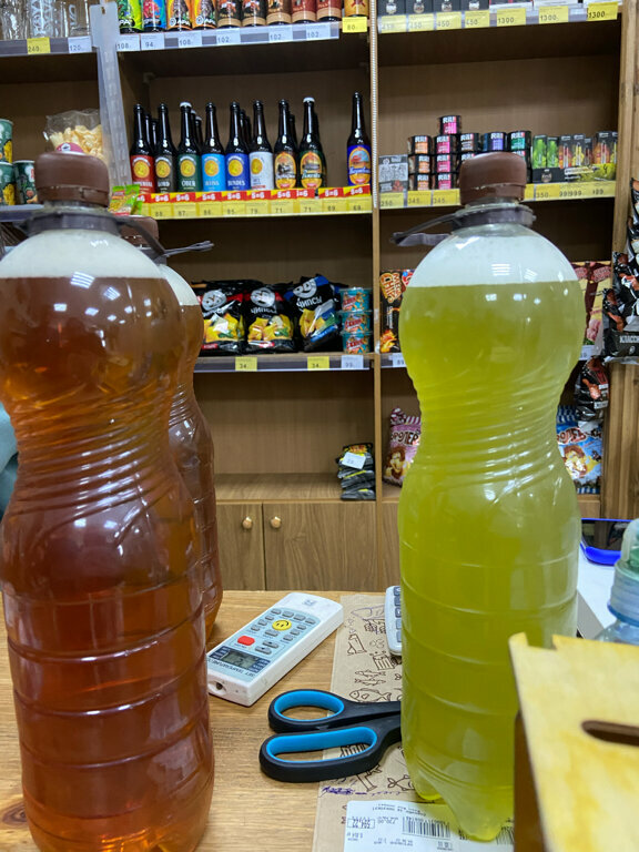 Bira dükkanı Khmel'naya milya, Voronejskaya oblastı, foto