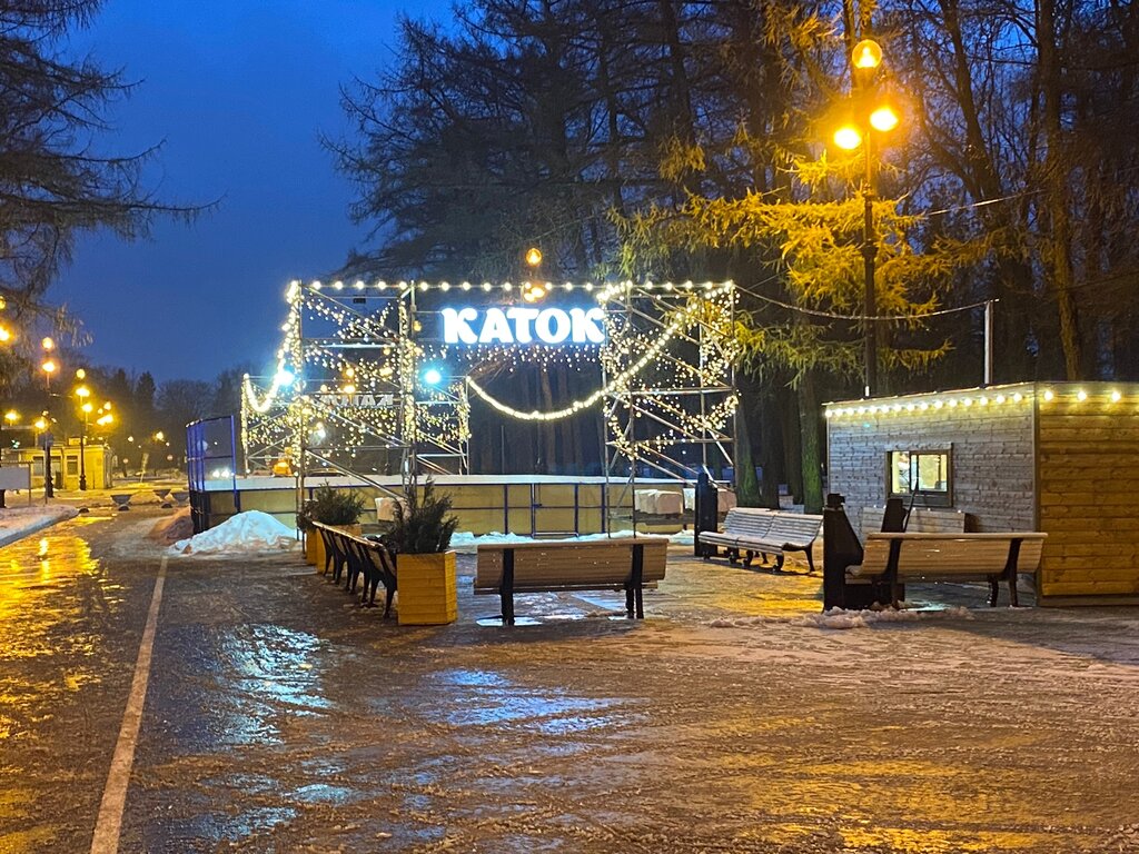 Buz pateni pistleri Skating rink on the south alley, Saint‑Petersburg, foto