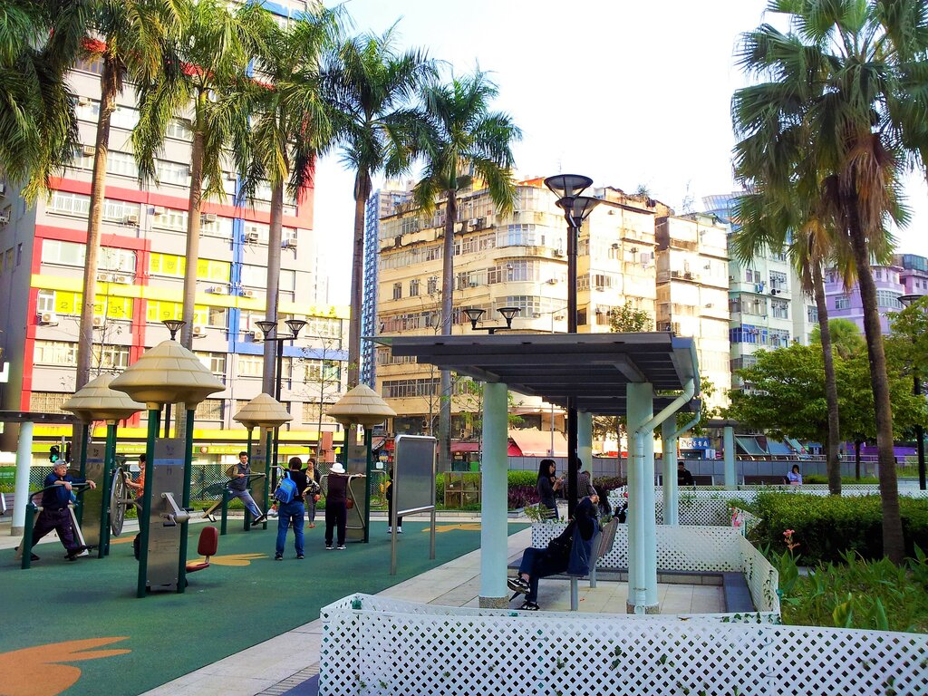 Kültür ve eğlence parkları Ma Tau Wai Road/To Kwa Wan Road Garden, Kowloon, foto