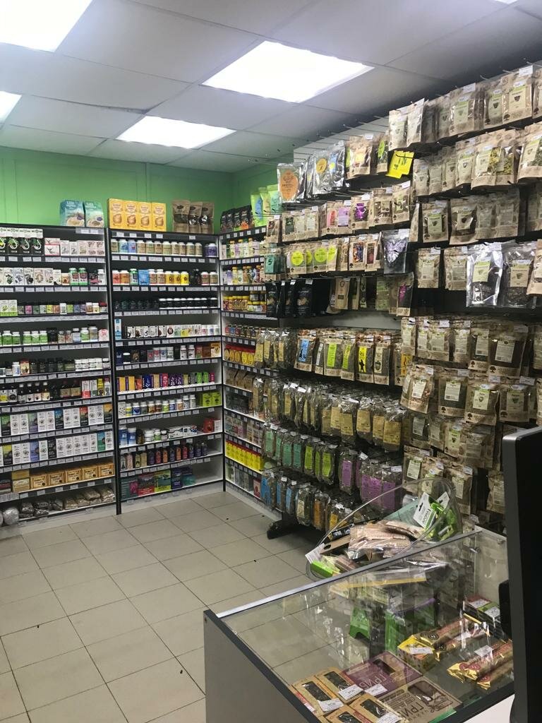 Besin takviyesi, aktariye Russkie Korni, Moskova, foto