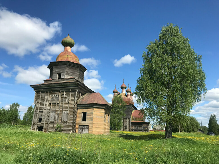 Ortodoks kiliseleri Tserkov Sreteniya Gospodnya V Arkhangelo, Arhangelskaya oblastı, foto