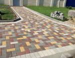 Tulatrotuar (Мелиоративная улица No:7, деревня Барсуки), kaldırım taşları  Tula'dan