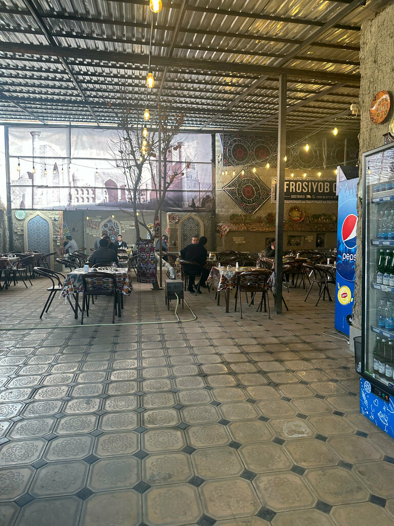 Kafe Afrosiyob Osh, Semerkant, foto