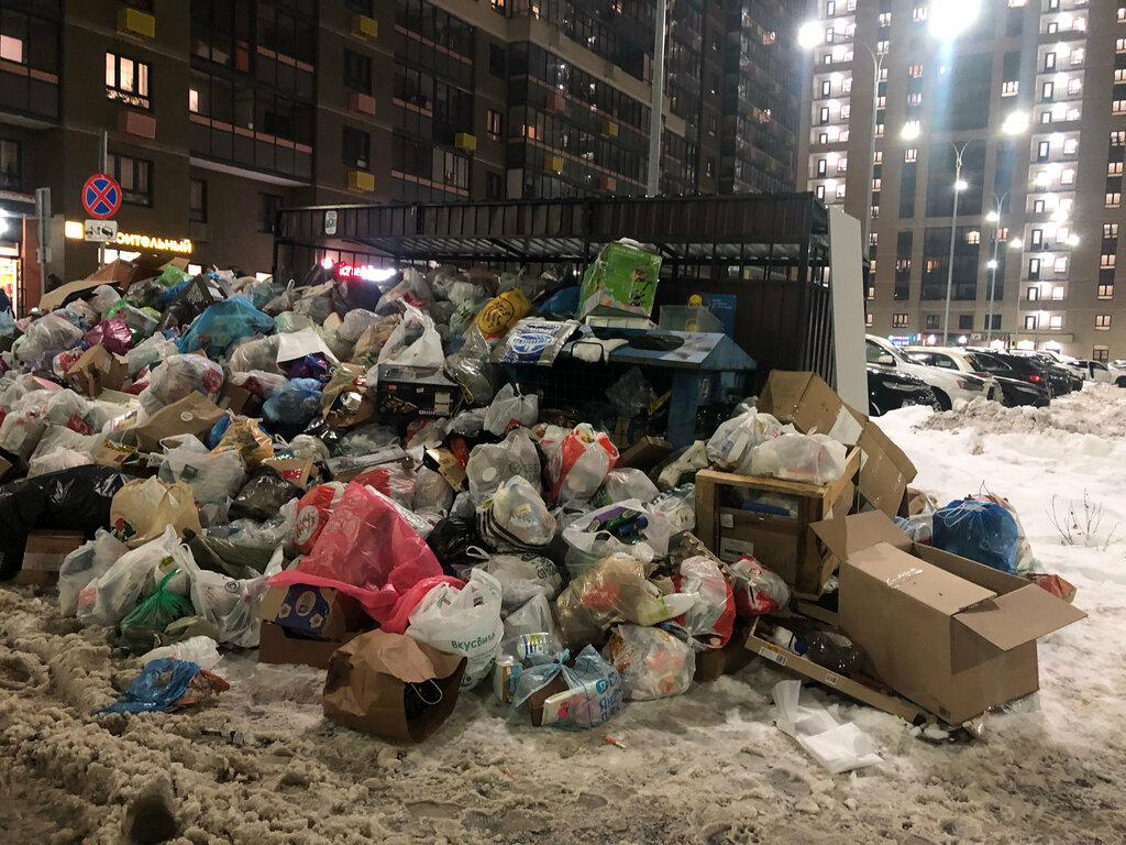 Çöp alanları Trash and garbage disposal area, Moskova ve Moskovskaya oblastı, foto