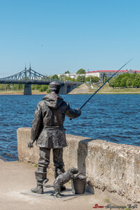 Рыбак (Tver, Tsentralniy City Administrative District), park, sokak heykeli  Tver'den