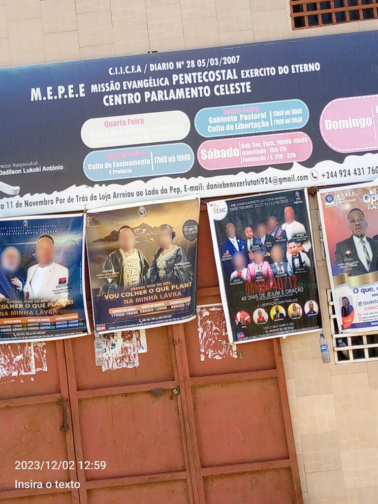 Protestan kilisesi Igreja Pentecostal Ministério de Missões, Loanda, foto