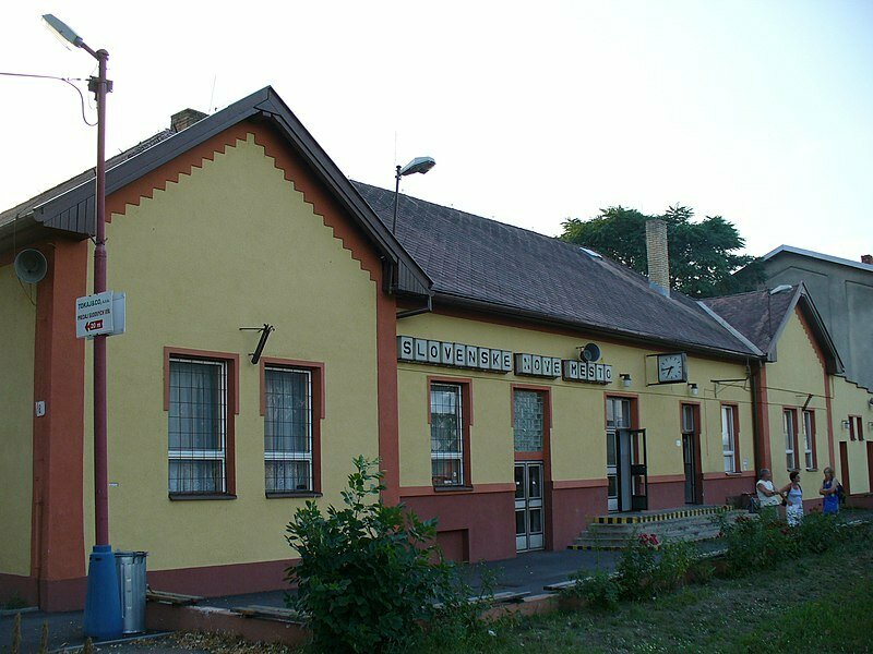 Tren istasyonu Slovenské Nové Mesto, Kosice Region, foto