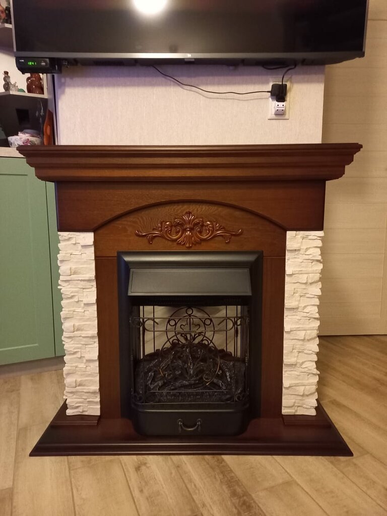 Soba, şömine RealFlame, Moskova, foto