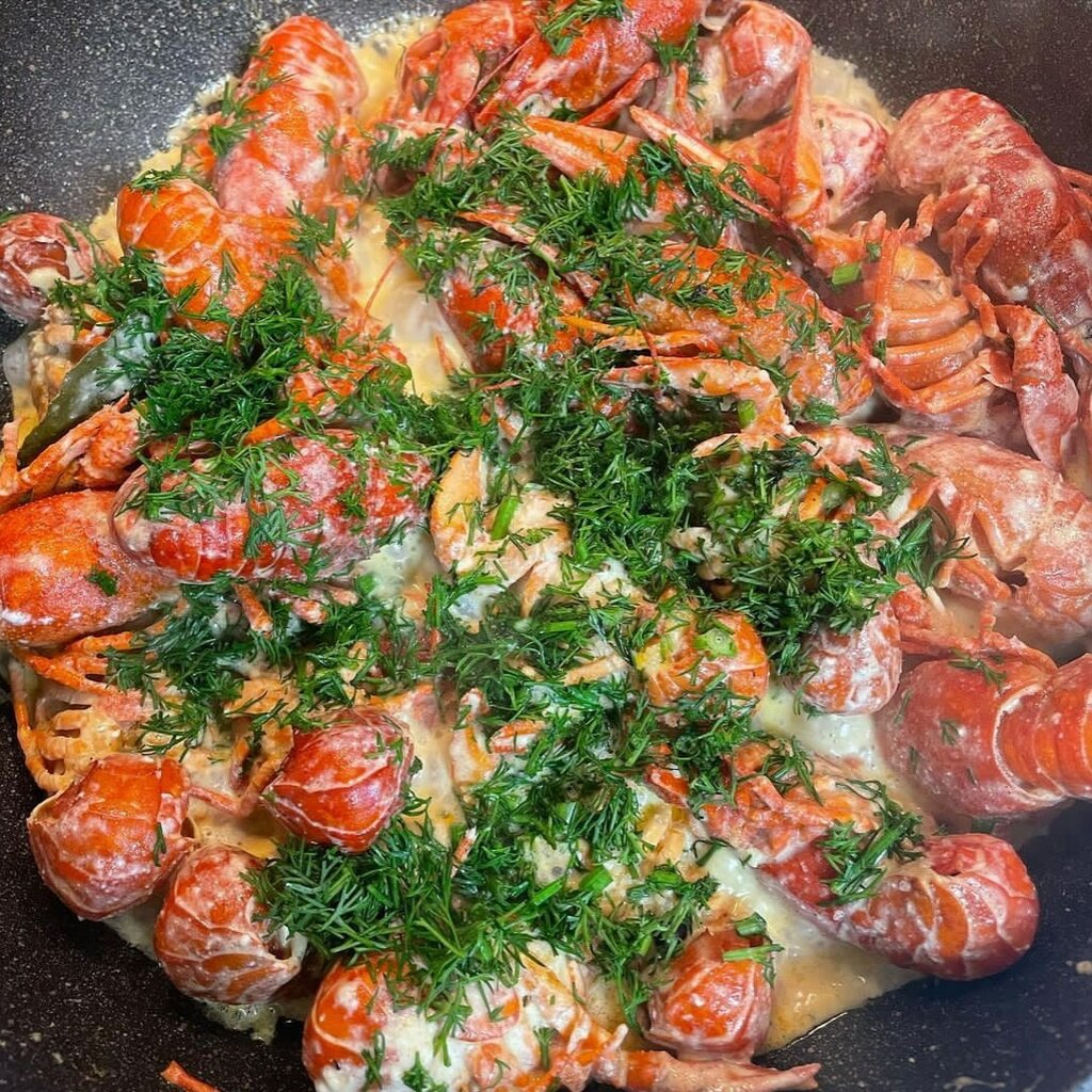 Balık ve deniz ürünleri Раковая у Влада, Krasnodarski krayı, foto